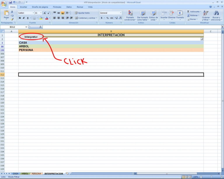 TEST HTP - Árbol - Casa - Persona -(Corrector Excel)