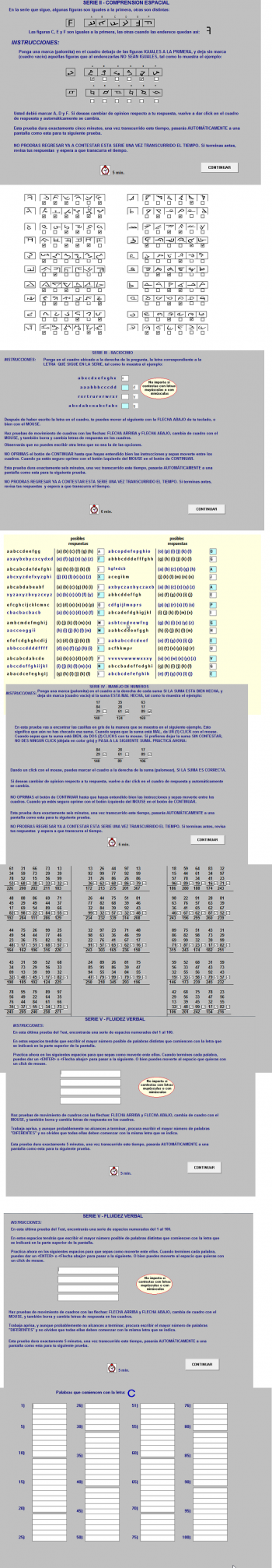 Thurstone Test- Habilidades Mentales Primarias - Software Automatico ...