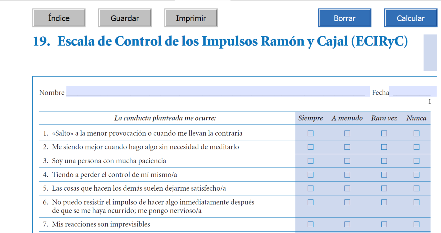 Test de impulsividad archivos - PsicoTest