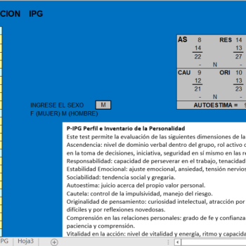 CORRECTOR -Inventario de la Personalidad de Gordon