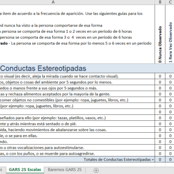 Test Gars 2 Escala De Evaluación De Autismo De Gilliam - PsicoTest